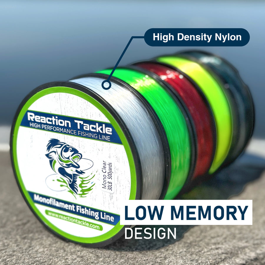 Reaction Tackle Monofilament Fishing Line | Multiple Colors & Strengths