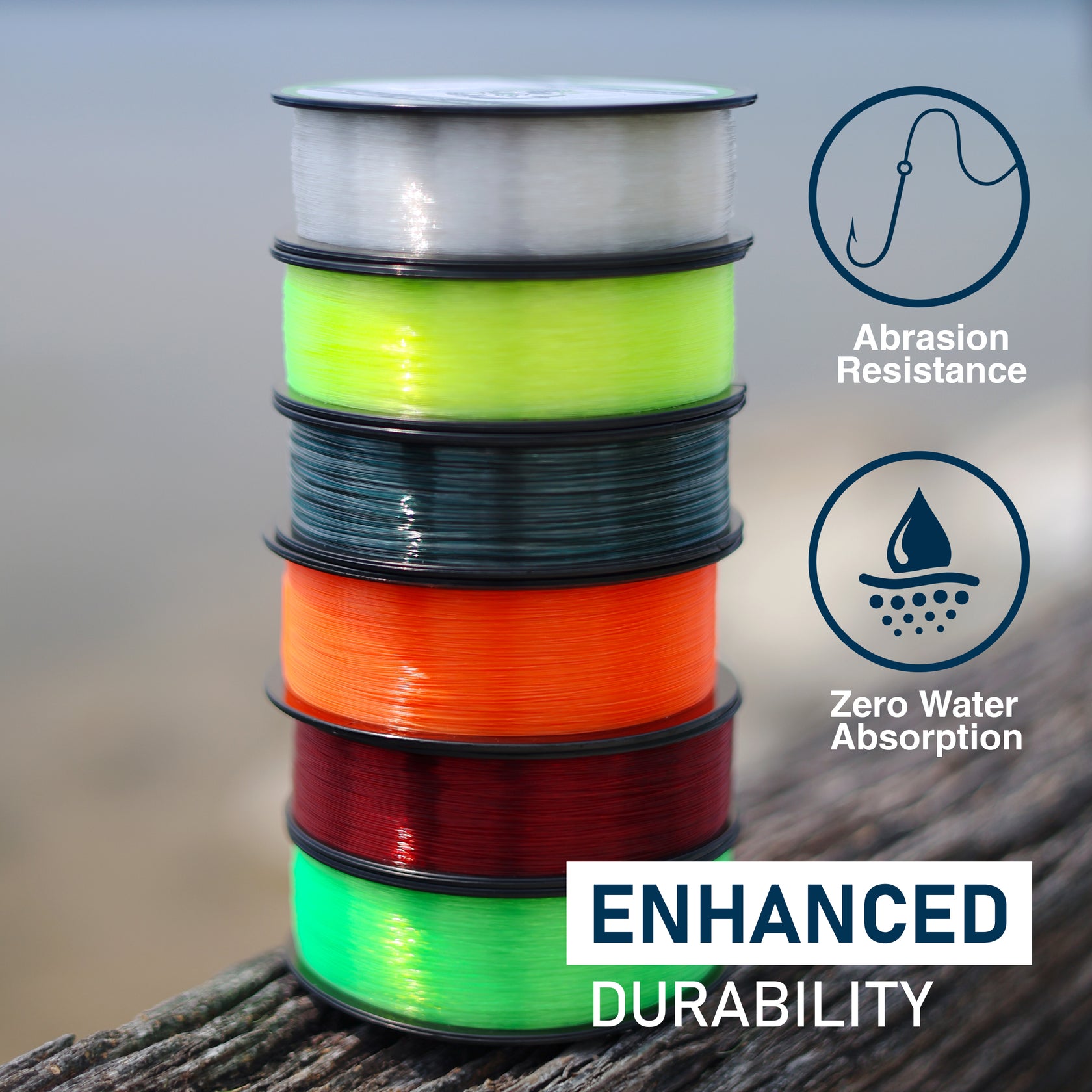 Reaction Tackle Nylon Monofilament Fishing Line | Reaction Tackle