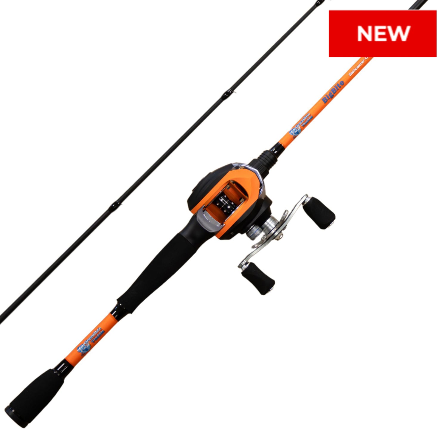 Reaction Tackle Fishing Rod and Baitcasting Reel Combo - Big Bite - NE